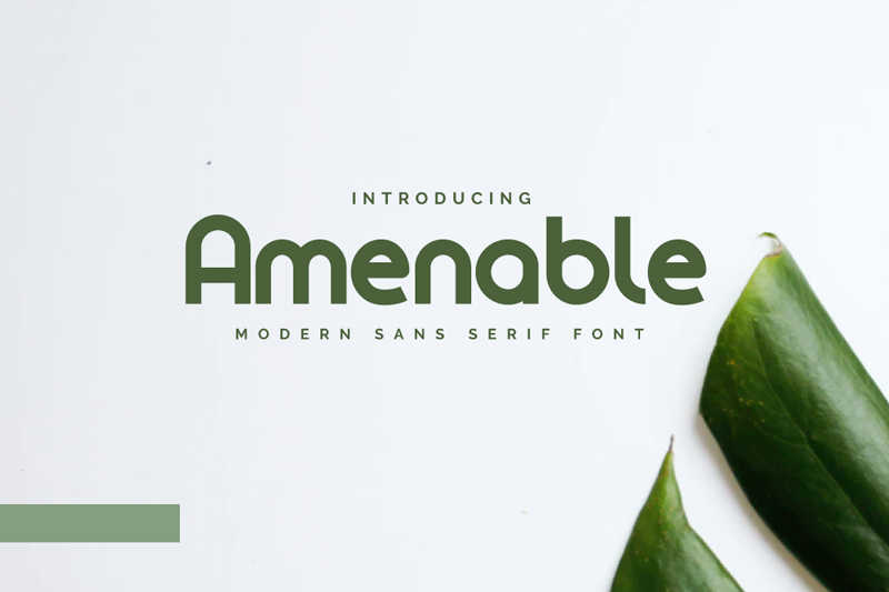 Download Amenable font | fontsme.com