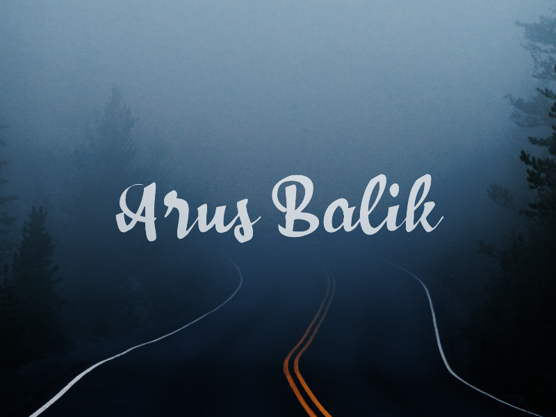Download a Arus Balik font | fontsme.com