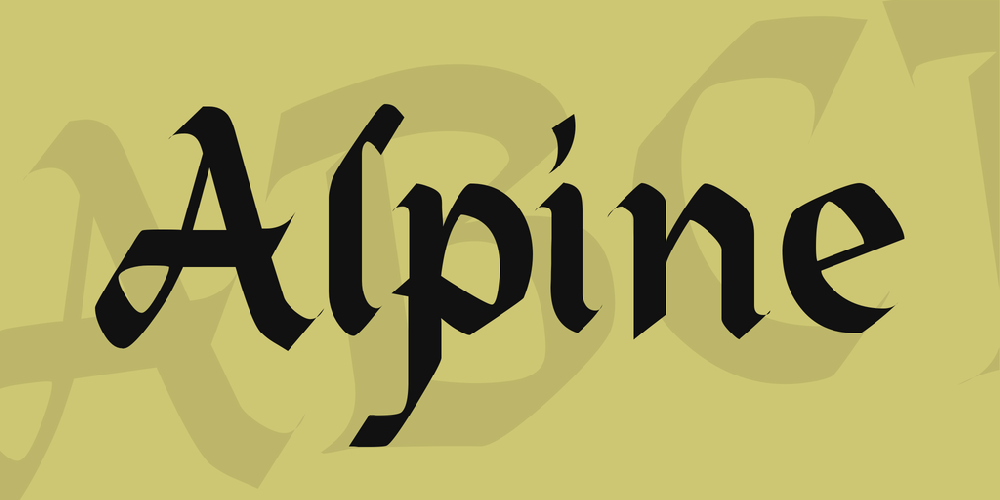 Download Alpine font | fontsme.com