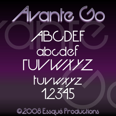 Download Avante Go font | fontsme.com