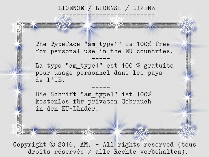 Download AM Type1 font | fontsme.com