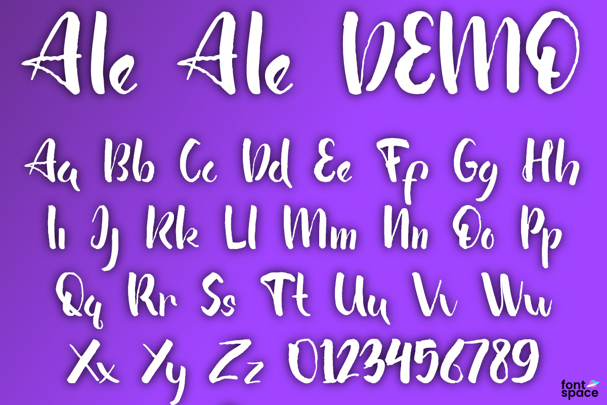 Download Ale Ale DEMO font | fontsme.com