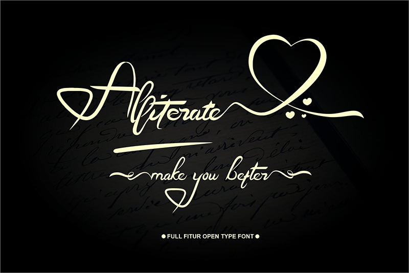 Download Aliterate font | fontsme.com