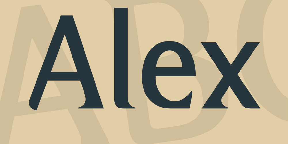 Download Alex font | fontsme.com