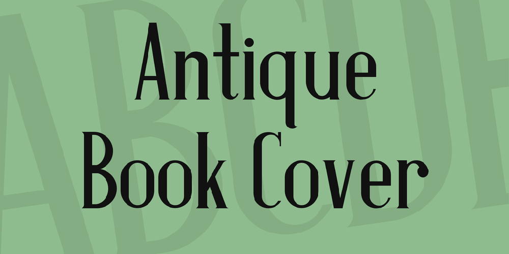 Download Antique Book Cover font | fontsme.com