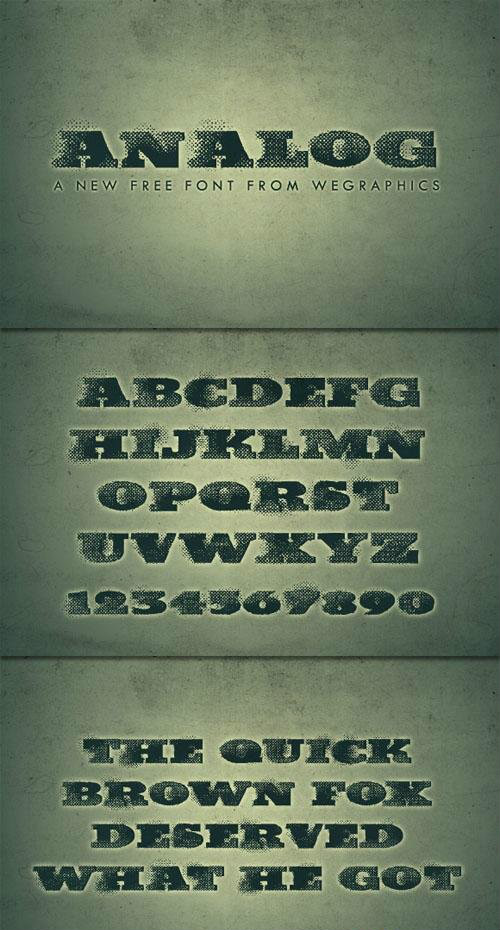 Download WG Analog font | fontsme.com
