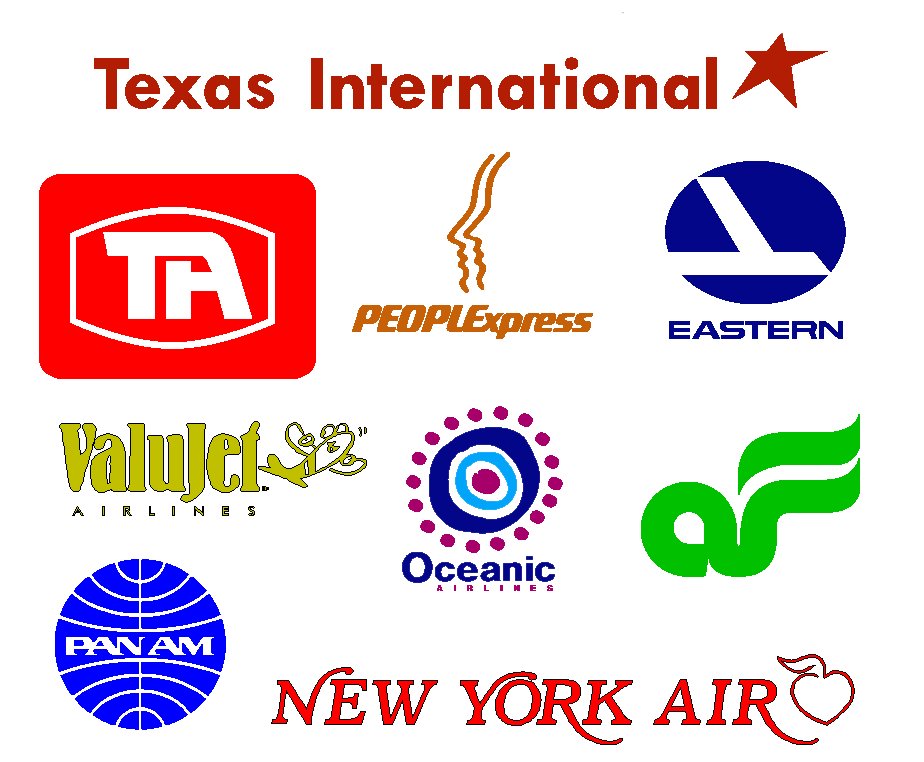 Download Airline Logos Past font | fontsme.com