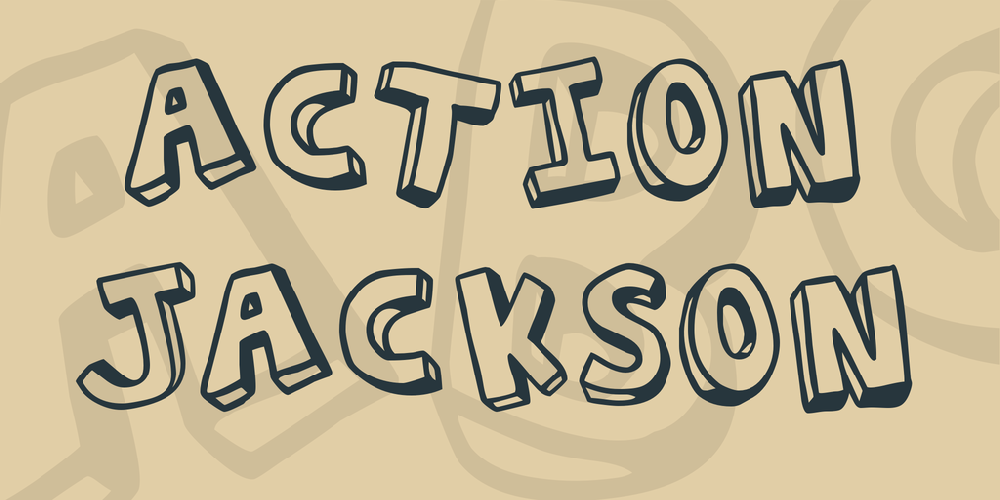 Download Action Jackson font | fontsme.com
