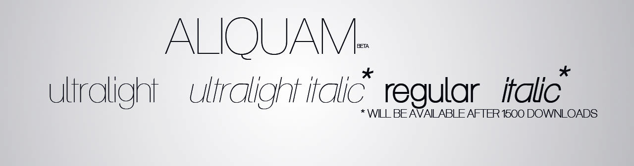 Download Aliquam font | fontsme.com