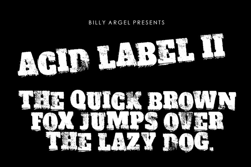 Download ACID LABEL II font | fontsme.com