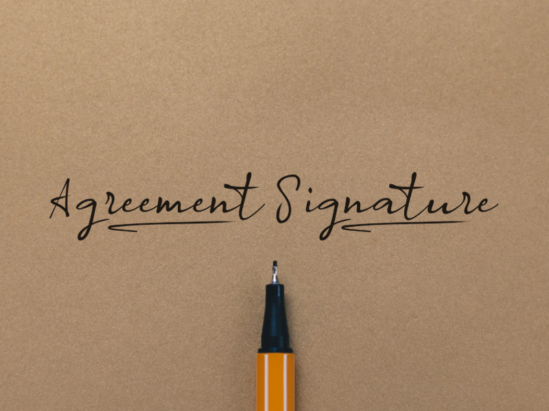 Download a Agreement Signature font | fontsme.com