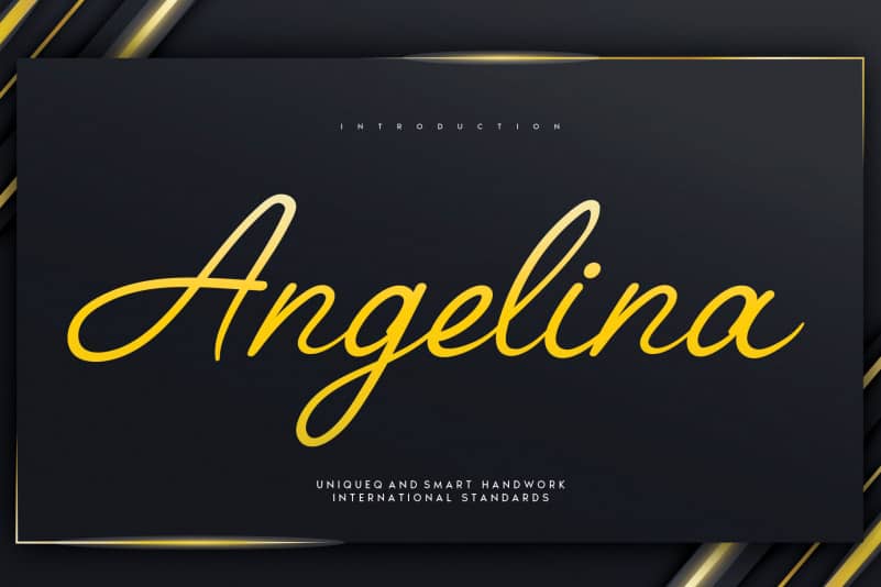 Download Angelina font | fontsme.com