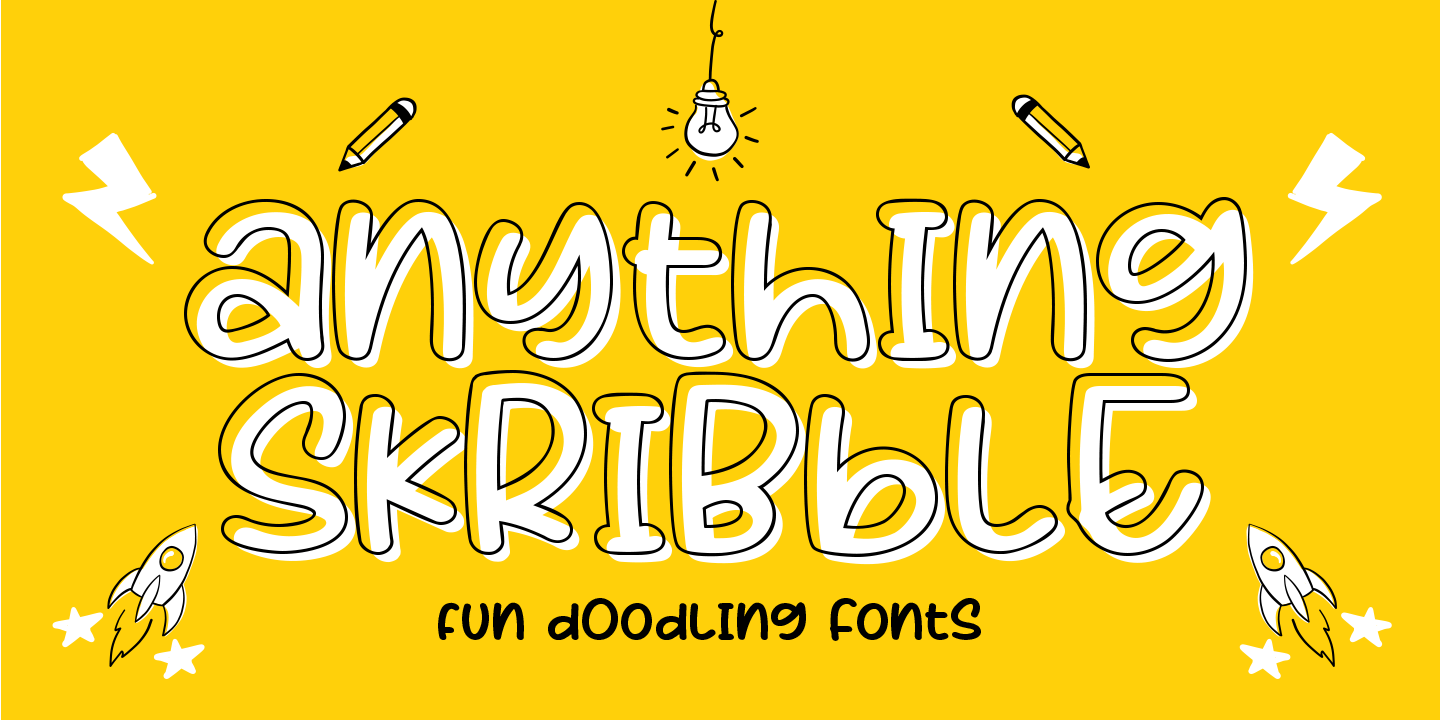 Download Anything Skribble font | fontsme.com