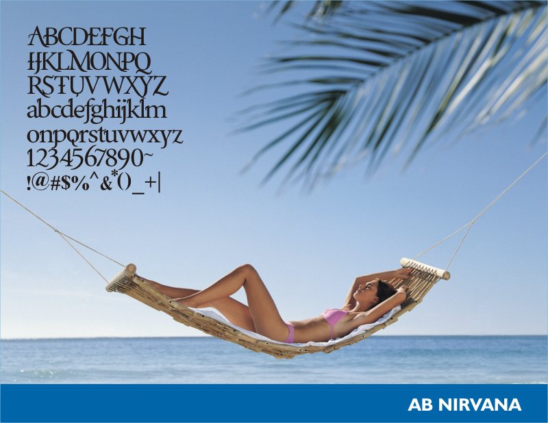 Download AB Nirvana* font | fontsme.com