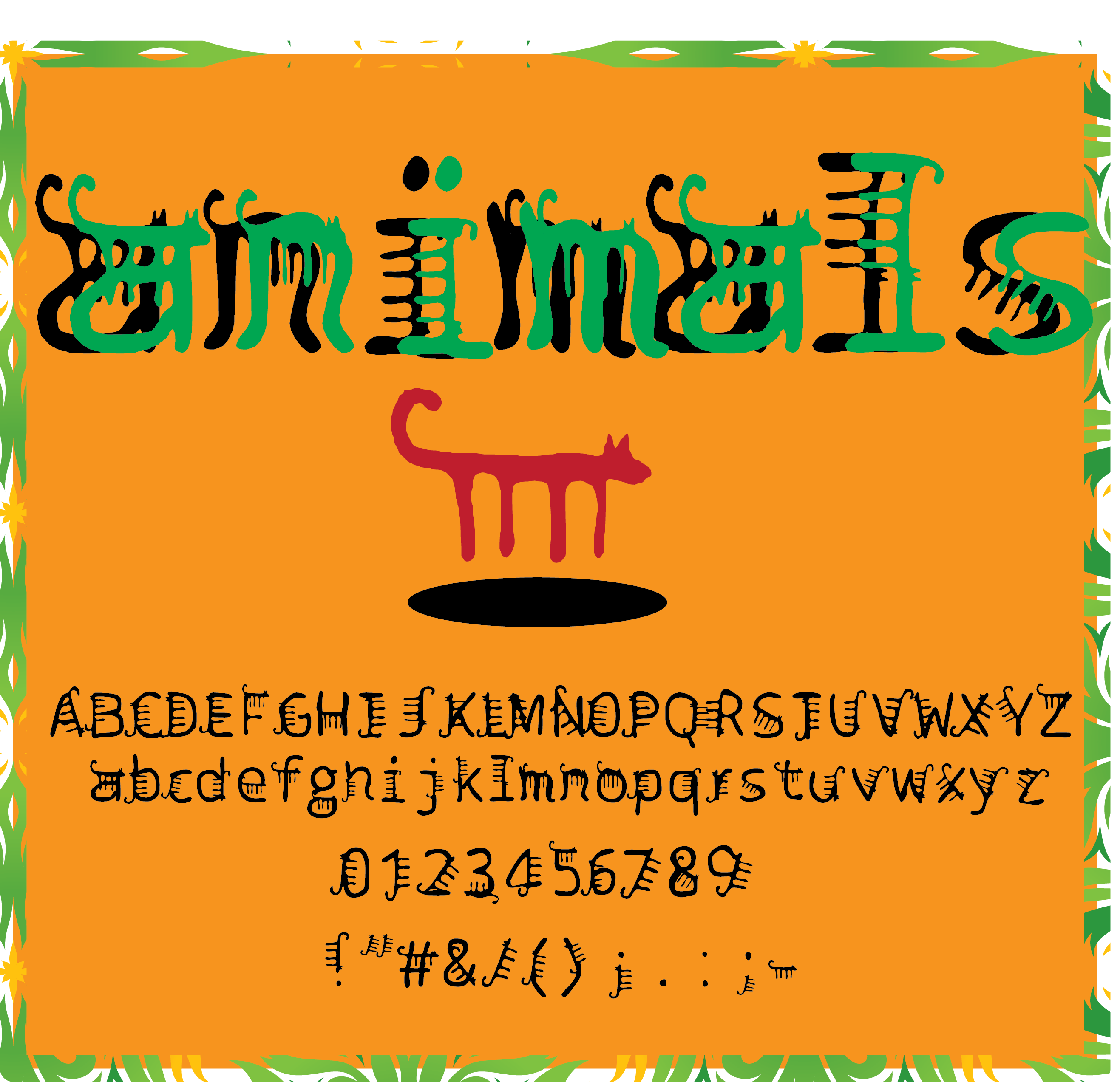 Download animals font | fontsme.com