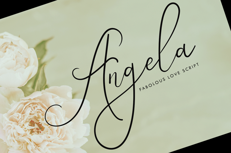 Download Angela font | fontsme.com
