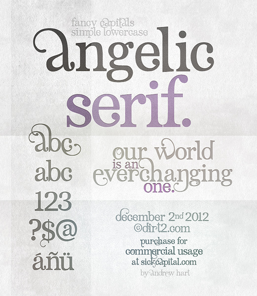 Download Angelic Serif font | fontsme.com
