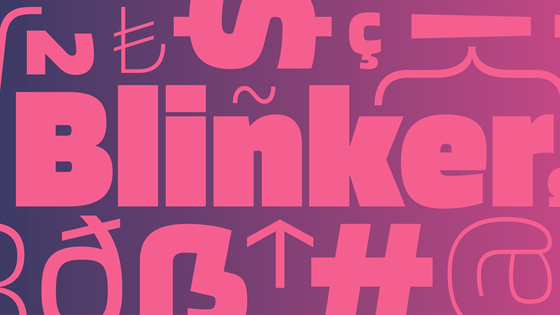 Download Blinker Black font | fontsme.com