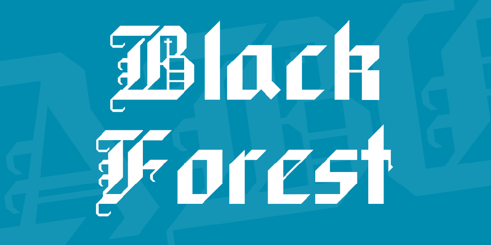Download Black Forest font | fontsme.com
