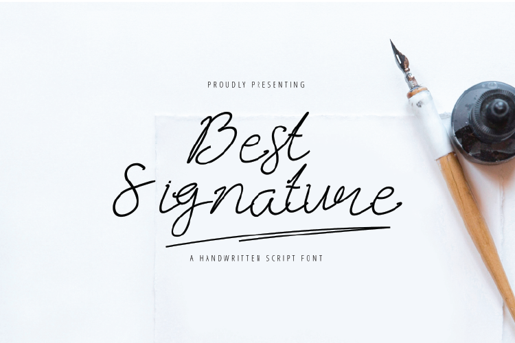 Download Best Signature Font handwritten font | fontsme.com