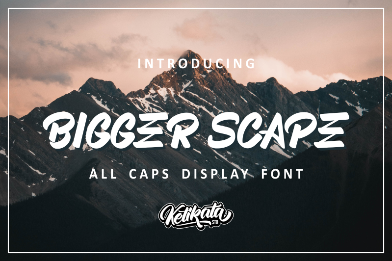 Download BIGGER SCAPE Demo font | fontsme.com