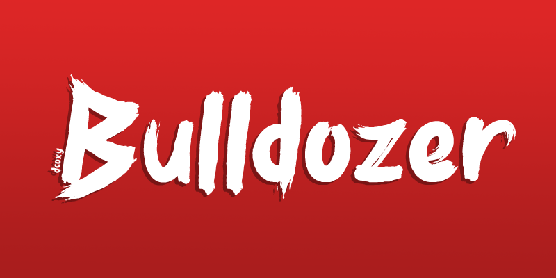 Download Bulldozer font | fontsme.com