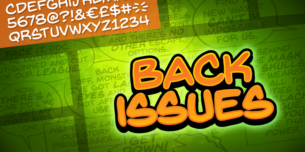 Download Back Issues BB font | fontsme.com