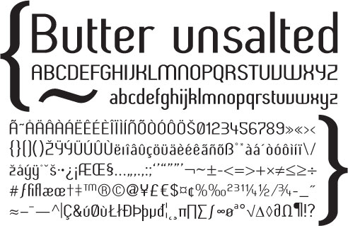 Download Butter font | fontsme.com