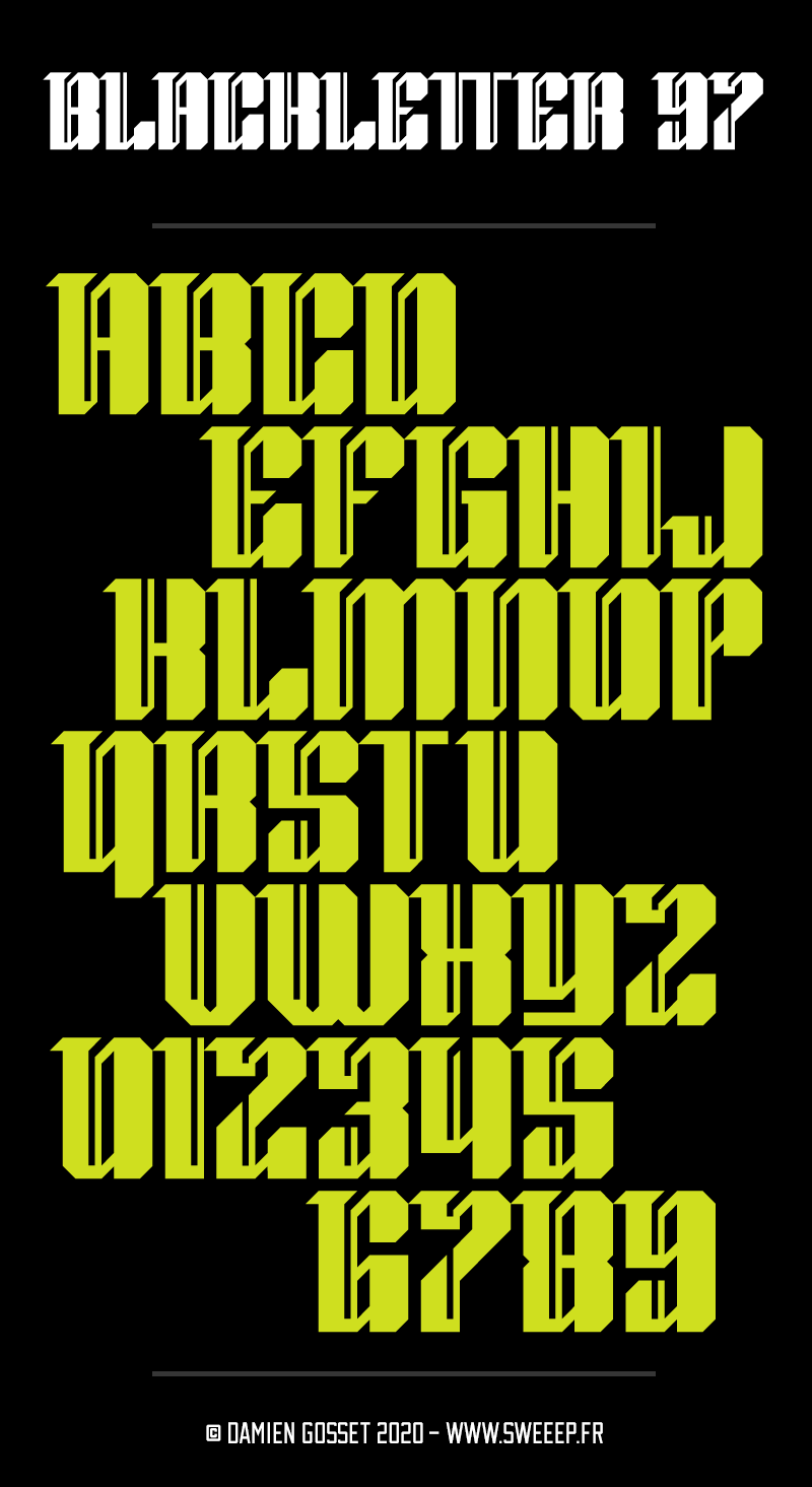 Download Blackletter 97 font | fontsme.com
