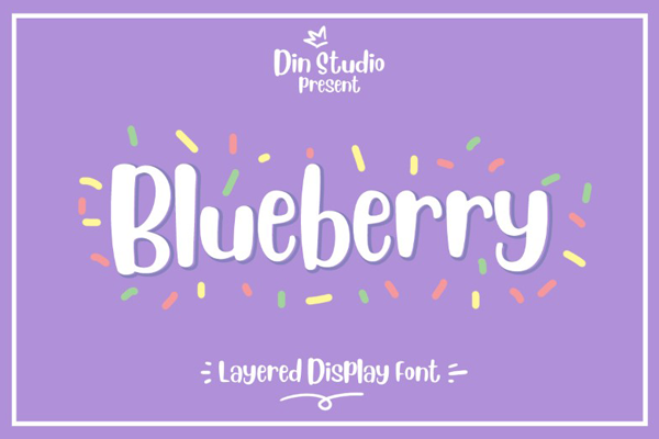 Download Blueberry Personal Use font | fontsme.com