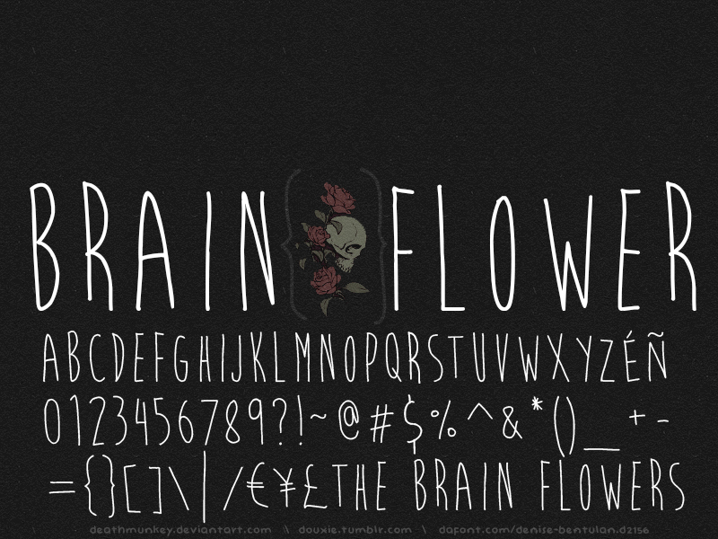 Download Brain Flower font | fontsme.com