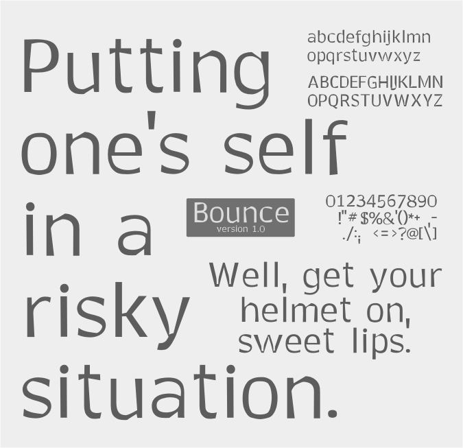 Download Bounce font | fontsme.com