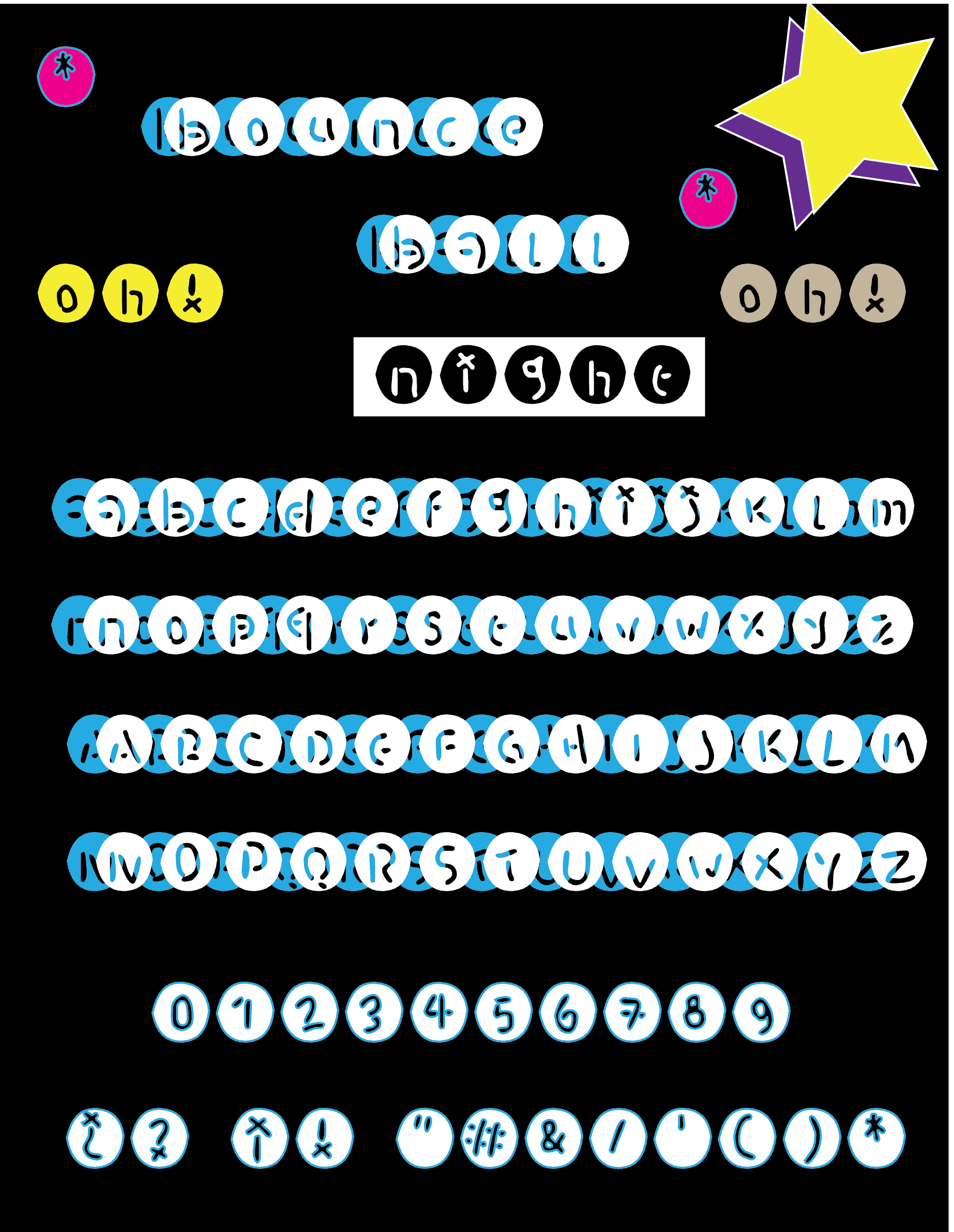 Download bounce ball font | fontsme.com