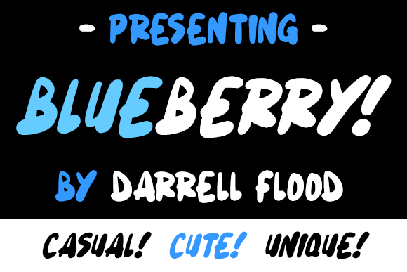 Download Blueberry font | fontsme.com