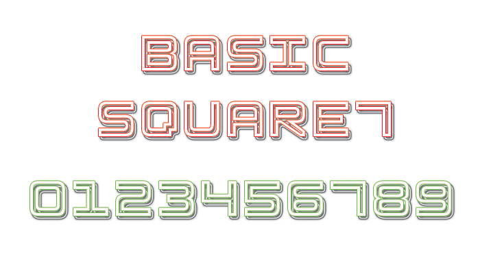 Download Basic Square 7 Solid font | fontsme.com