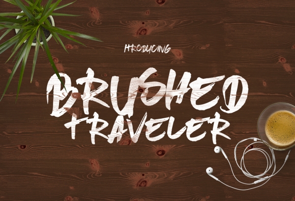 Download Brushed Traveler font | fontsme.com
