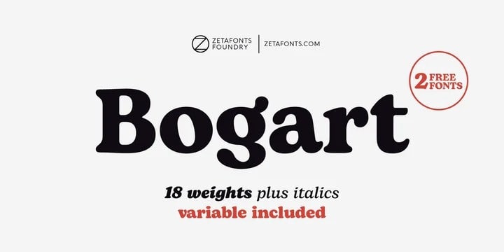Download Bogart font | fontsme.com