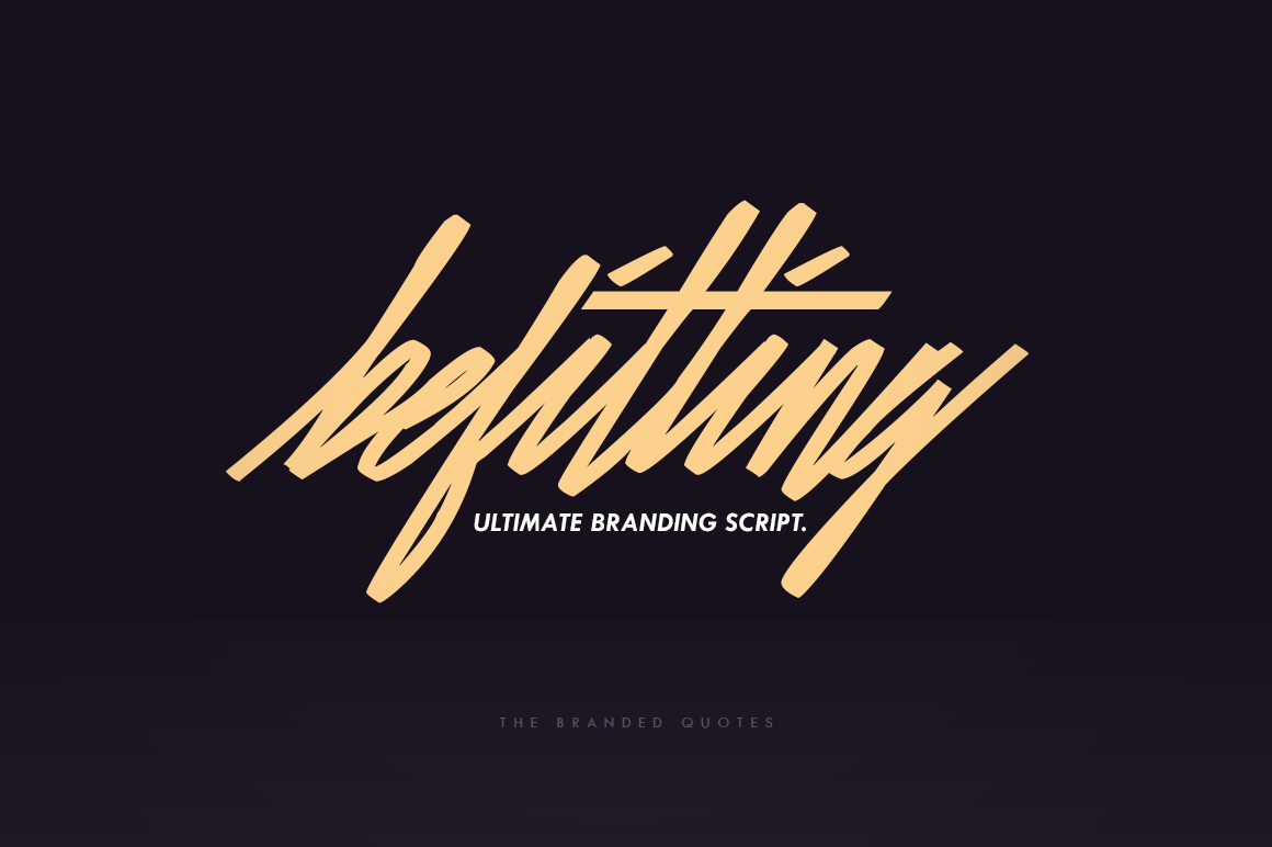 Download Befitting font | fontsme.com