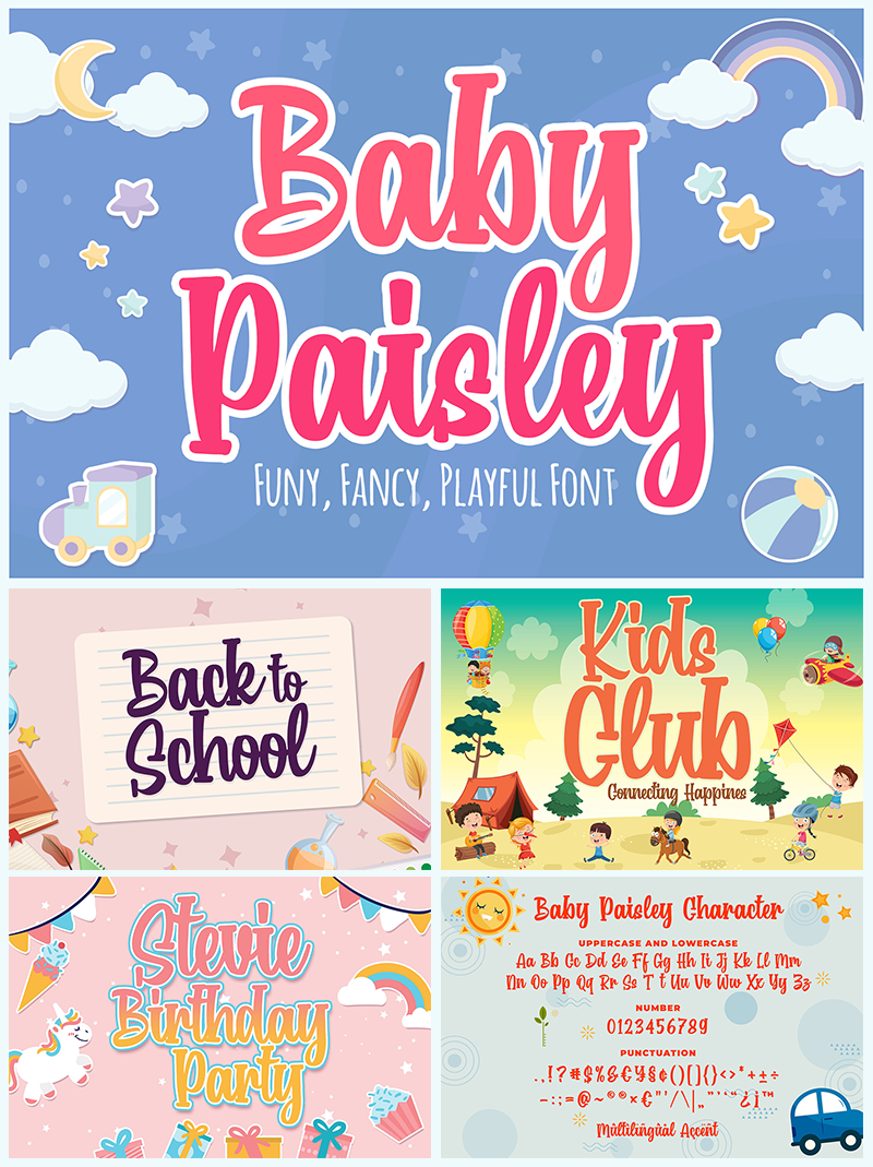 Download Baby Paisley font | fontsme.com