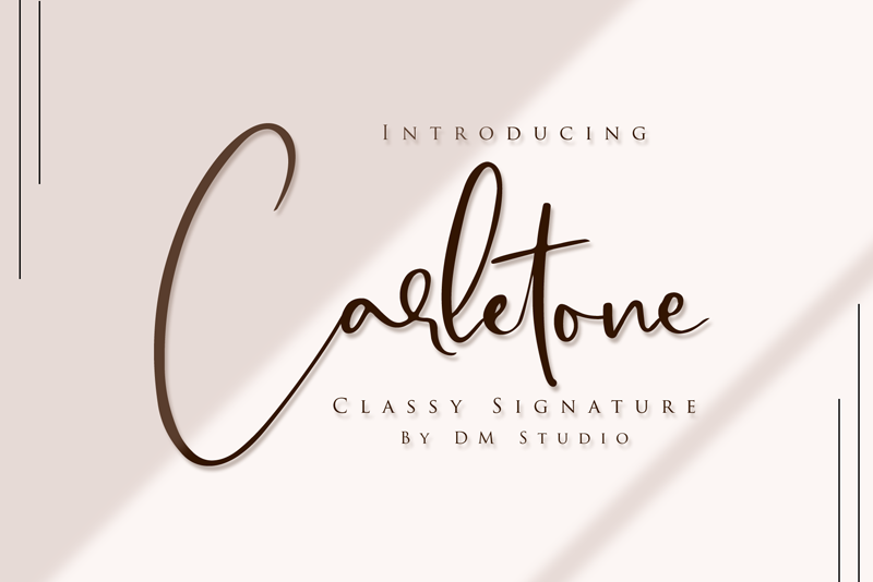 Download Carletone font | fontsme.com