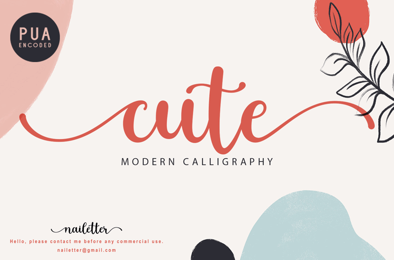 Download cute - Personal Use font | fontsme.com