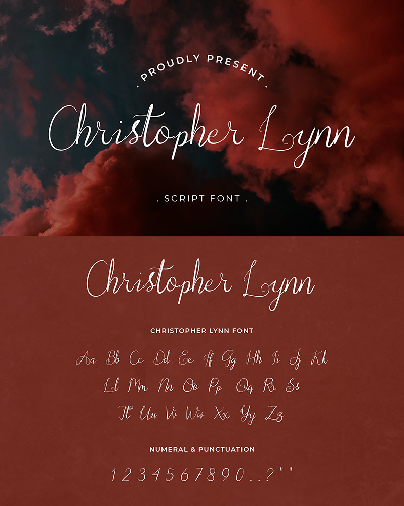 Download Christopher Lynn font | fontsme.com