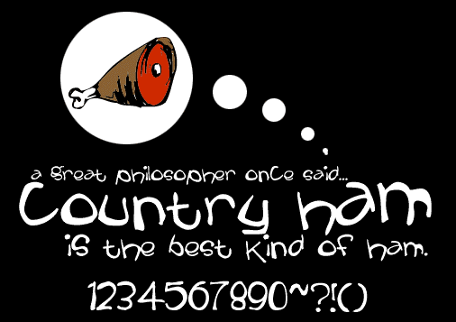 Download Country Ham font | fontsme.com