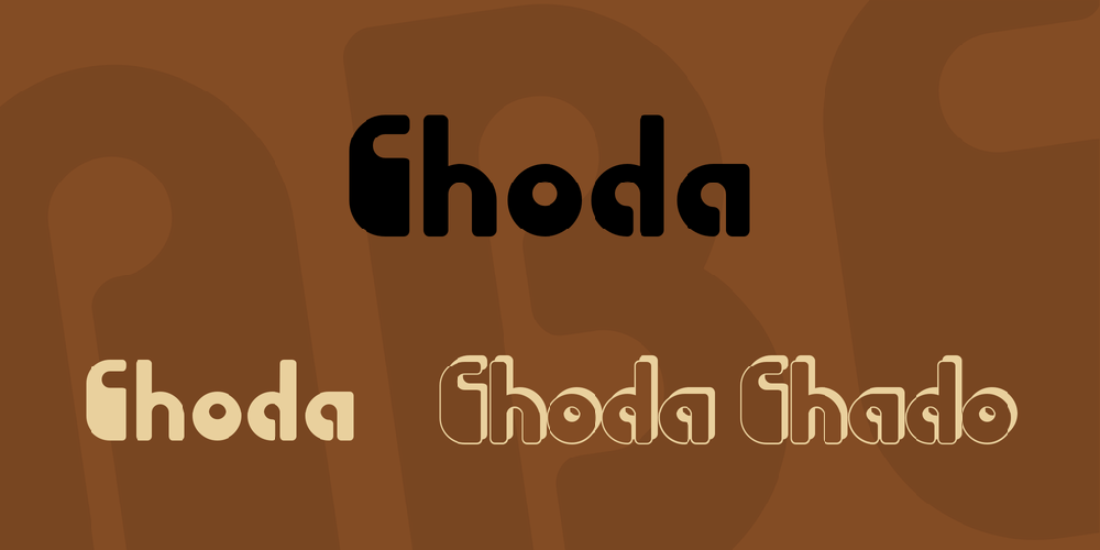 Download Choda font | fontsme.com