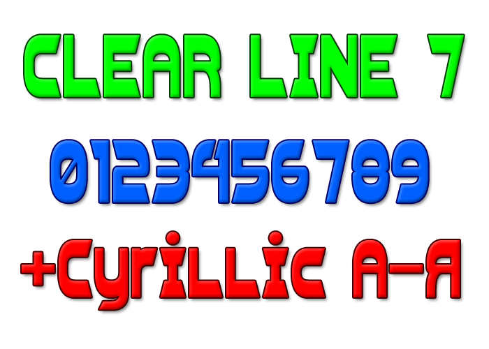 Download Clear Line 7 font | fontsme.com