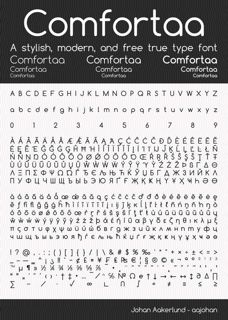 Download Comfortaa font | fontsme.com