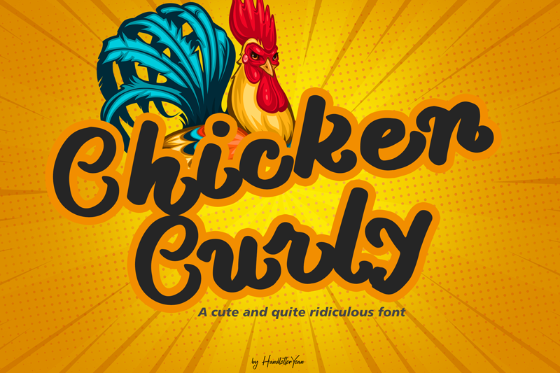 Download Chicken Curly font | fontsme.com