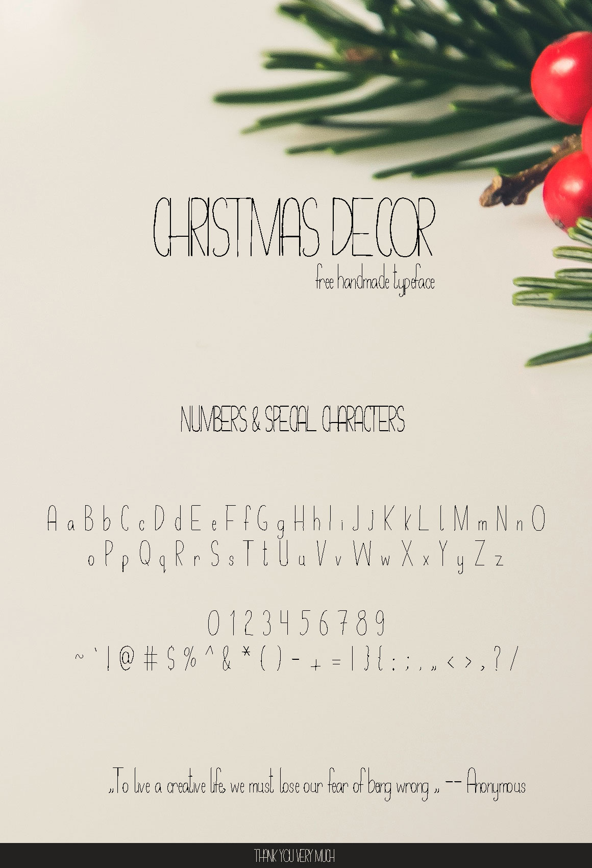 Download Christmas Decor font | fontsme.com
