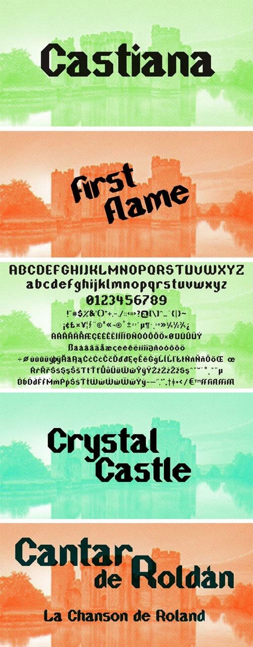 Download Castiana font | fontsme.com