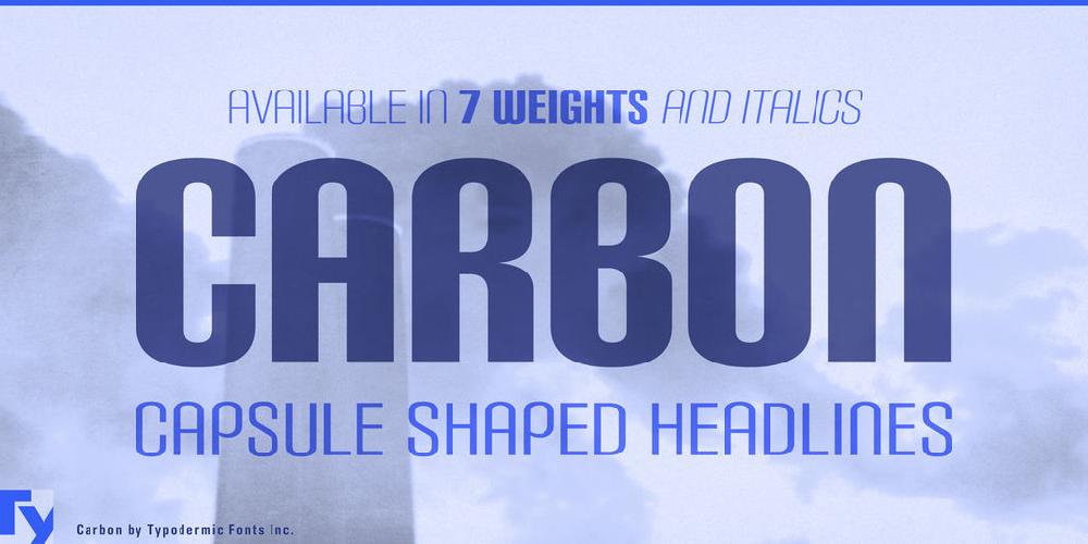 karbon regular font